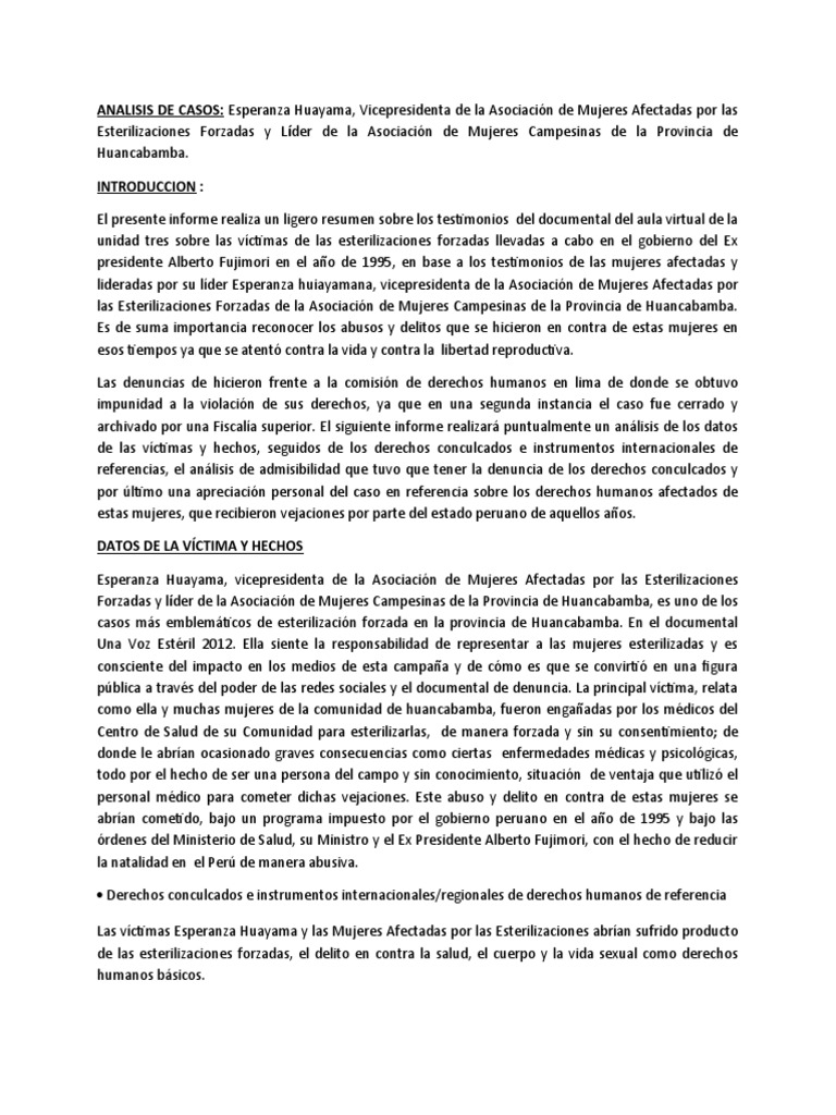 Analisis de Casos Pa3 Derechos Humanos y Derechos Comunitarios | PDF | Genocidios | Crímenes ...