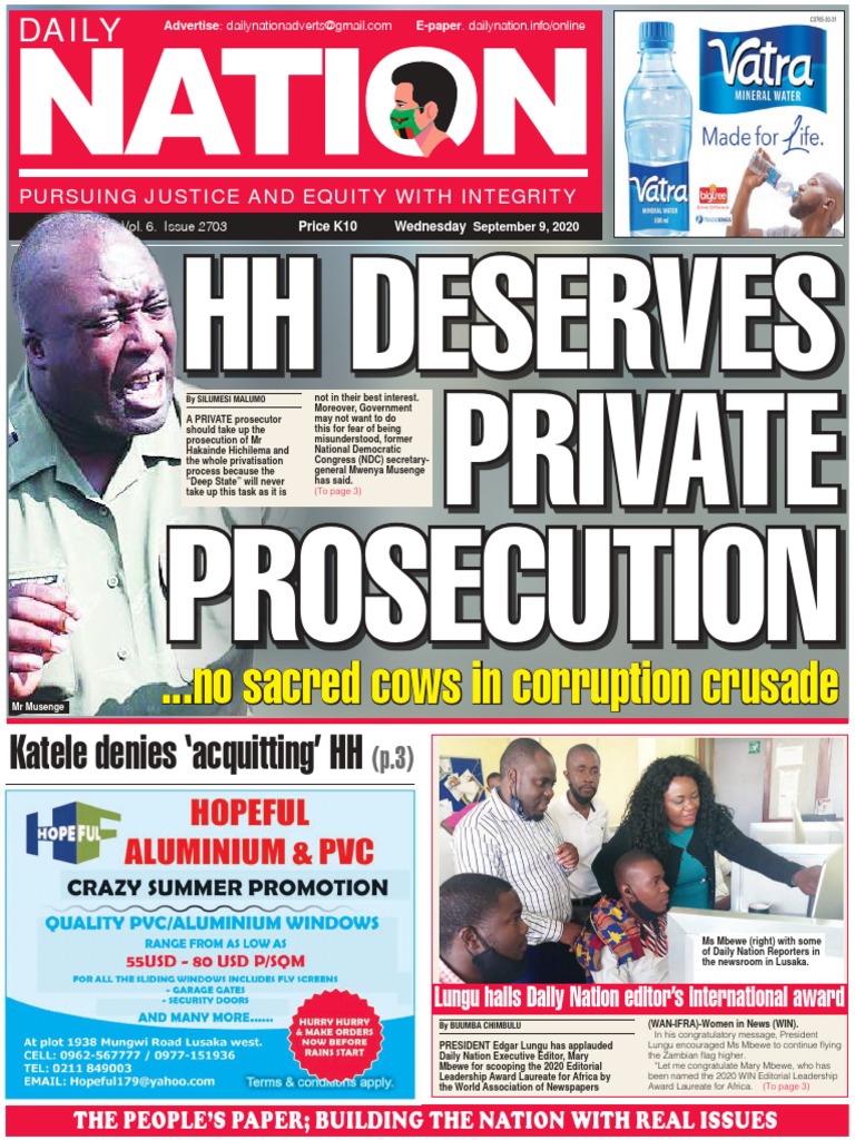 Daily Nation | PDF | Zambia | Taxes