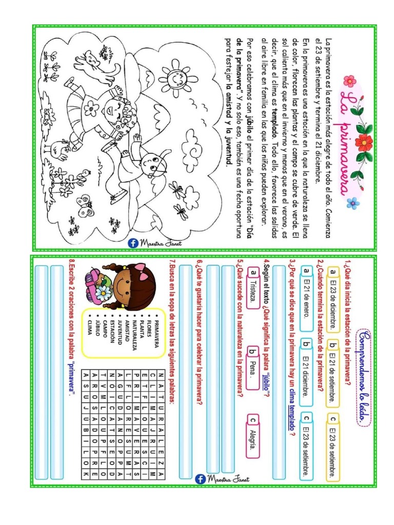 Lectura La Primavera | PDF