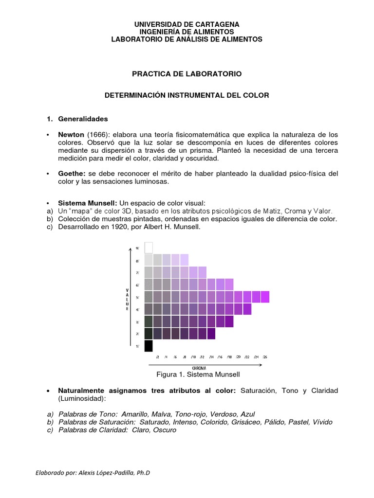 Determinación del Color CIELab en Alimentos | PDF | Arte