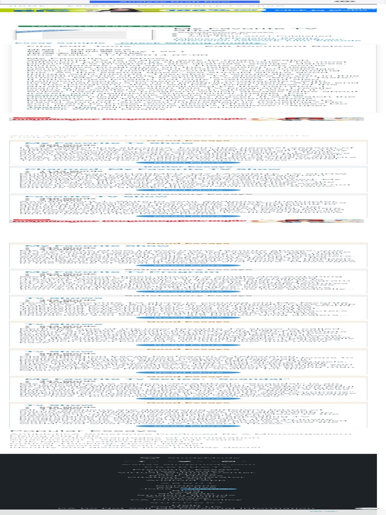 Free Essay My Favorite TV Show - 243 Words Studymode | PDF | Scandal ...