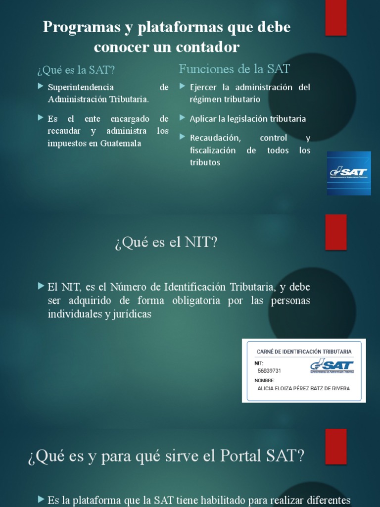 SAT y Sus Funciones | PDF | Software | Informática