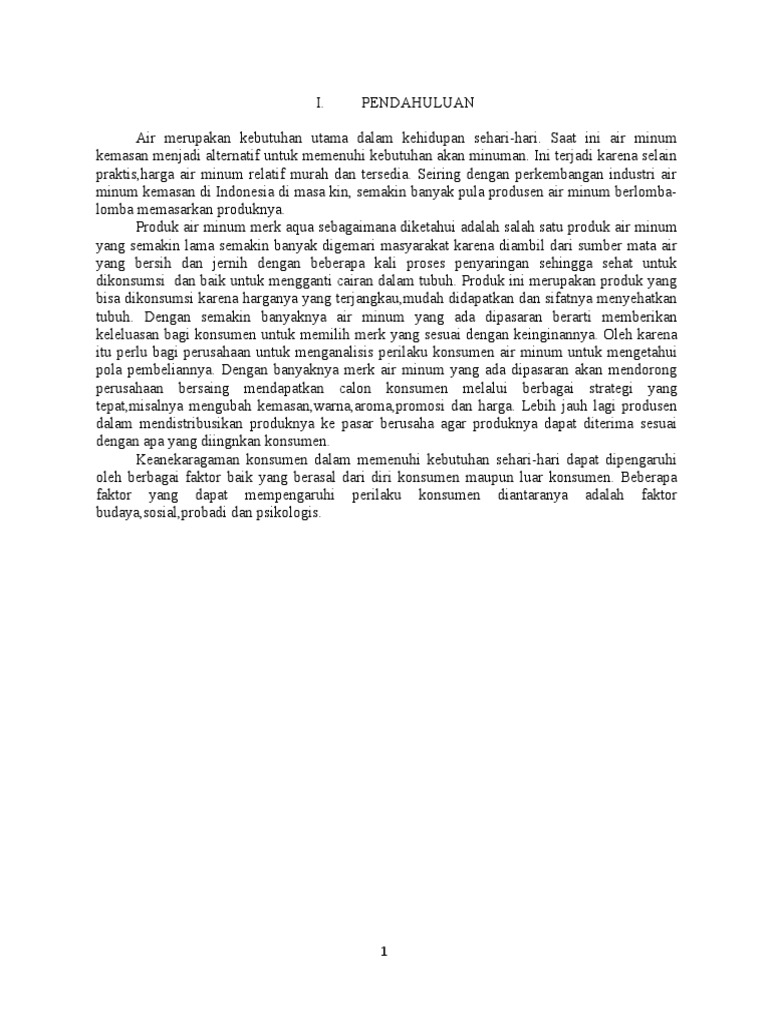 Laporan Perilaku Konsumen | PDF