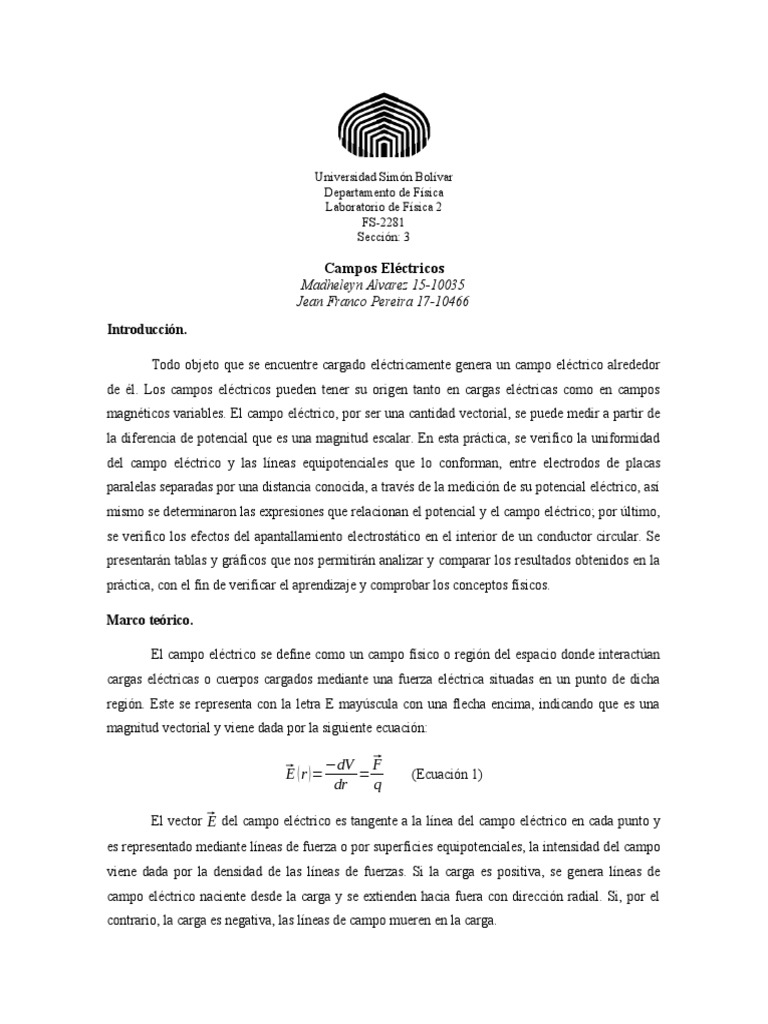 Campos Electricos | PDF | Campo eléctrico | Campo (física)