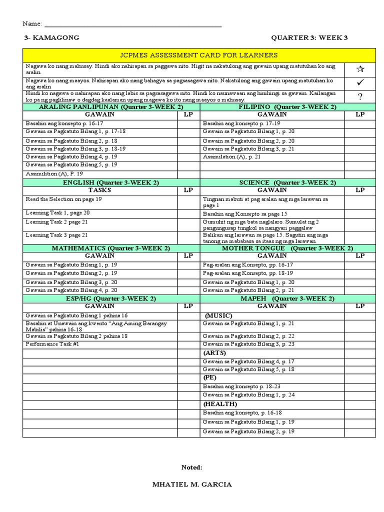 Quarter 3 WEEK 3 | PDF