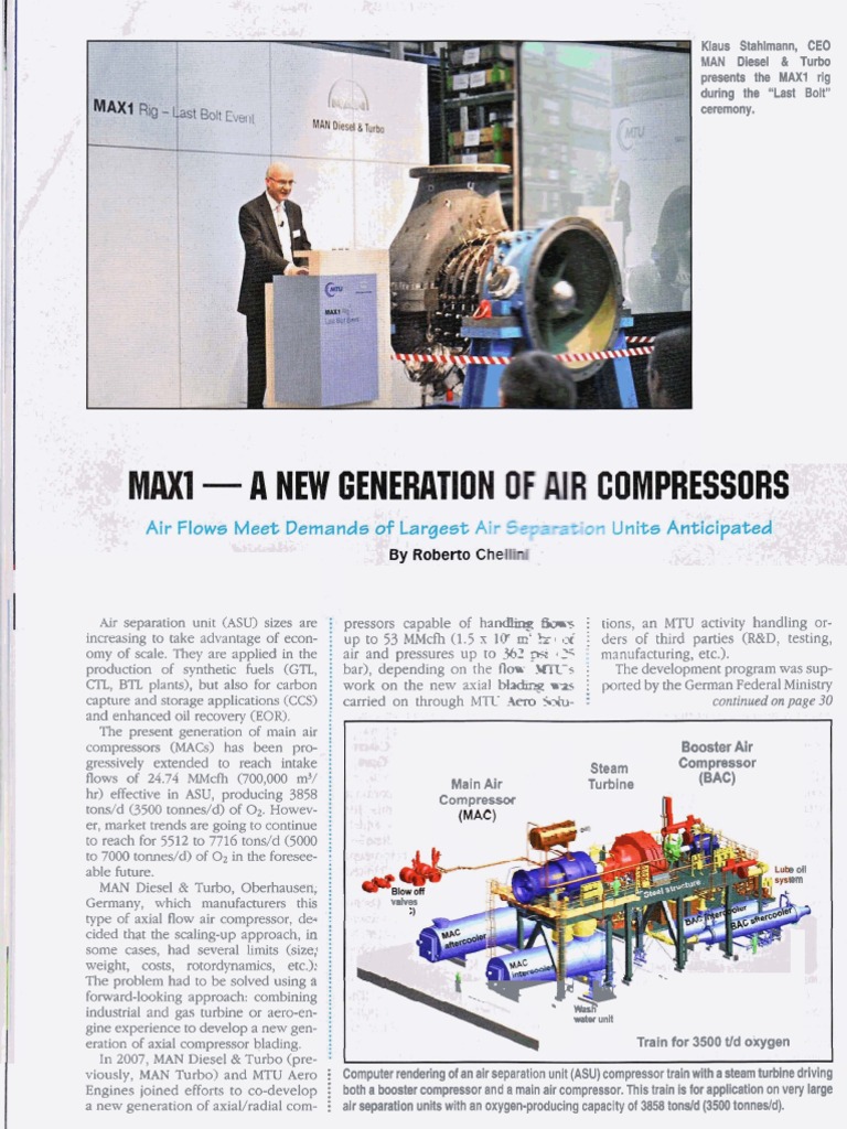 MAX1: Next-Gen Axial Compressor Development | PDF | Gas Compressor ...