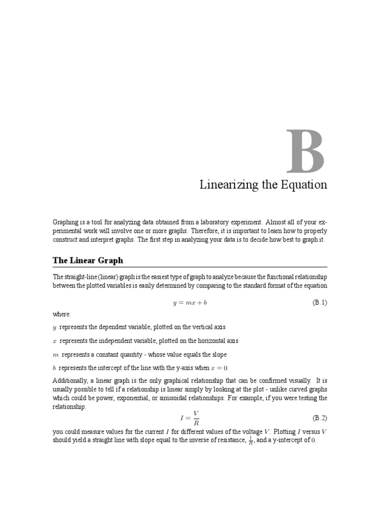 Linearization | Download Free PDF | Logarithm | Linearity