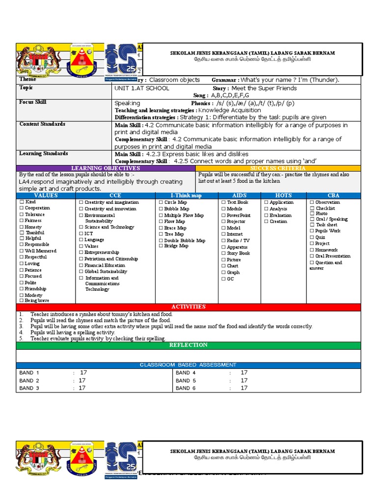 RPH English Year 1 (Week 28) | PDF | Creativity | Phonics