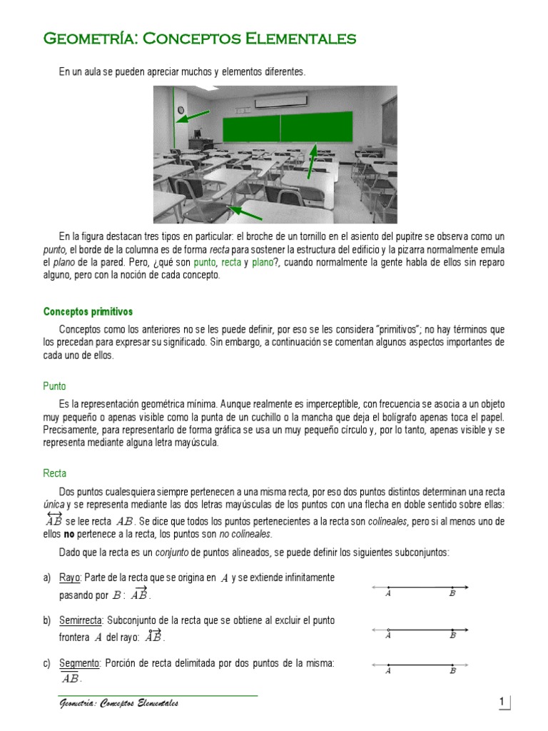 Geometría Conceptos Elementales | PDF | Geometria plana) | Perpendicular
