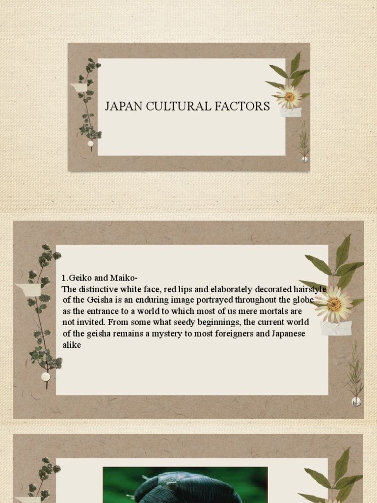 Japan Cultural Factors Powerpoint | PDF | Origami