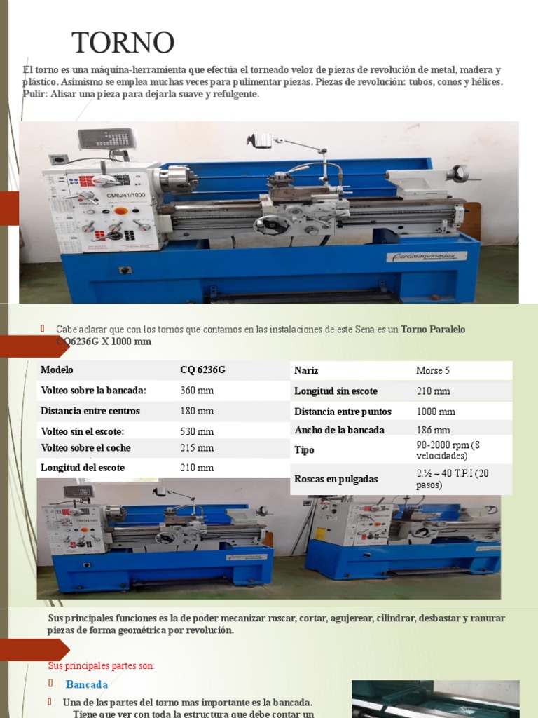 Torno | PDF | Mecanizado | Bienes manufacturados