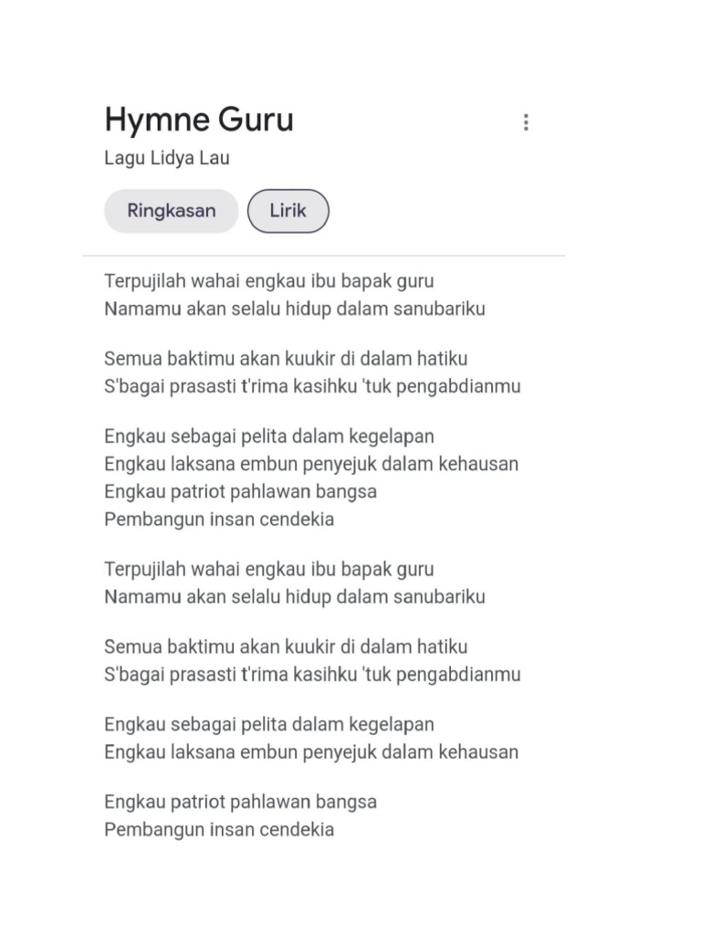Hymne Guru | PDF