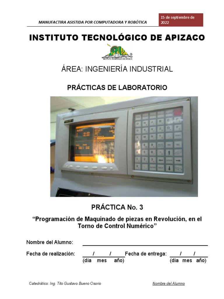 Practica No 3 Torno - CNC | PDF
