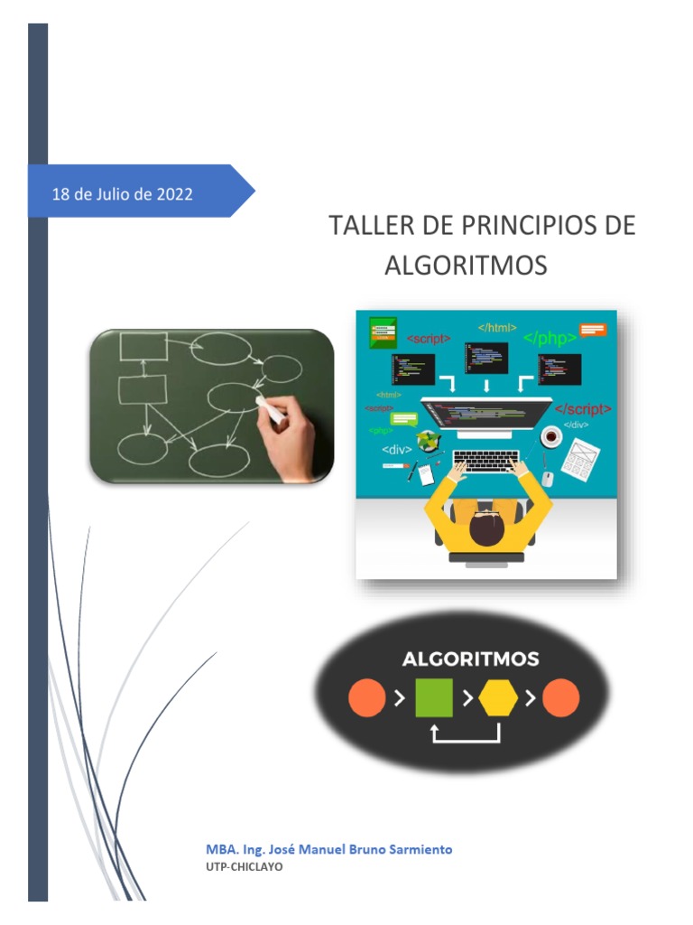 TALLER DE PRINCIPIOS DE ALGORITMOS, Grupo B Sala 1 | PDF | Algoritmos | Matemáticas Aplicadas