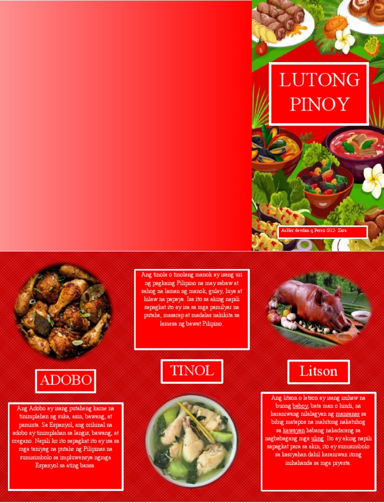Flyer Filipino Lutong Pinoy | PDF