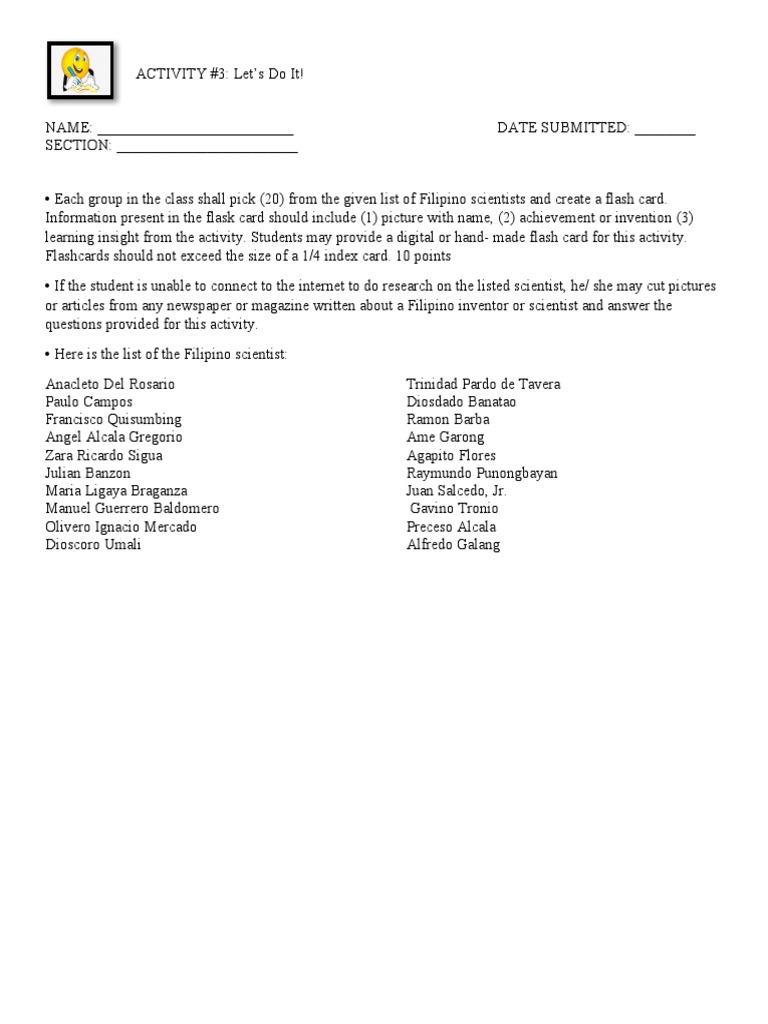 Sts - Activity #3 | PDF