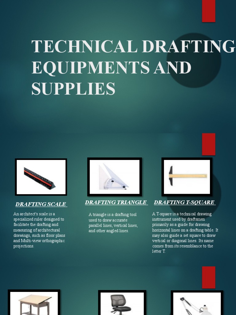 Essential Technical Drafting Tools | PDF | Technical Drawing | Equipment