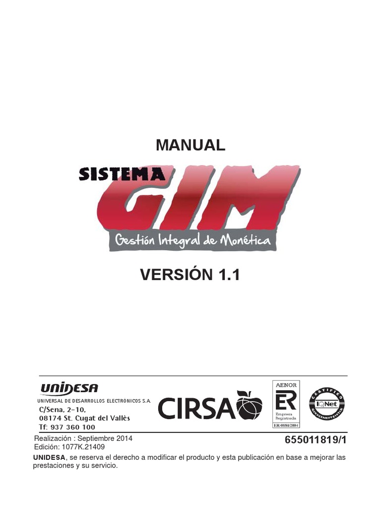 Manual de Configuración del GIM | PDF | Dinero | Euro