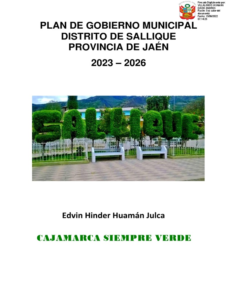 Plan de Gobierno El Toro | Descargar gratis PDF | Sustentabilidad ...