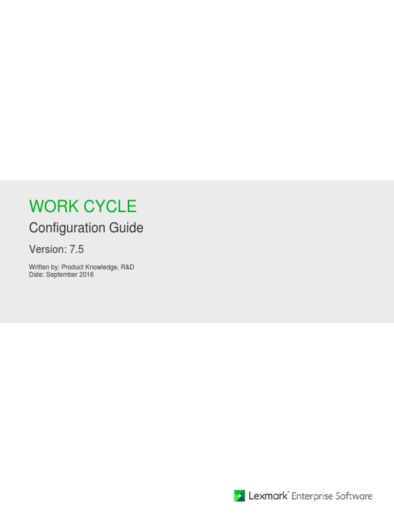 WORK CYCLE SAP Configuration Guide 7.5.x | PDF | Accounts Payable ...