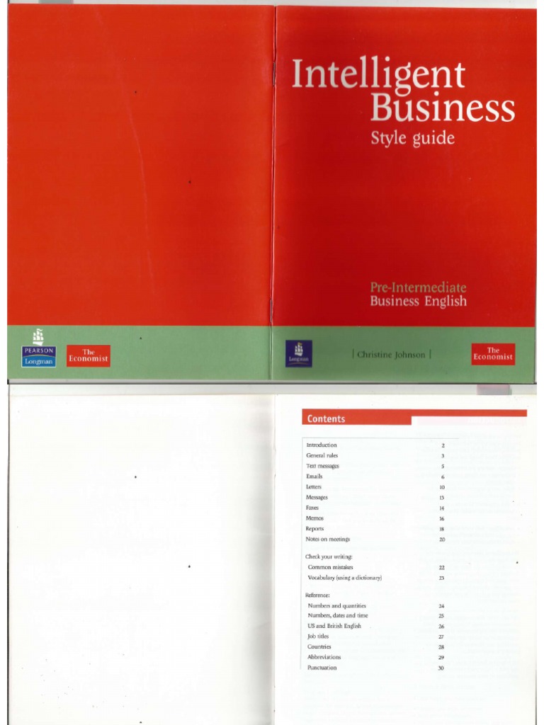 Intelligent Business Style Guide | PDF