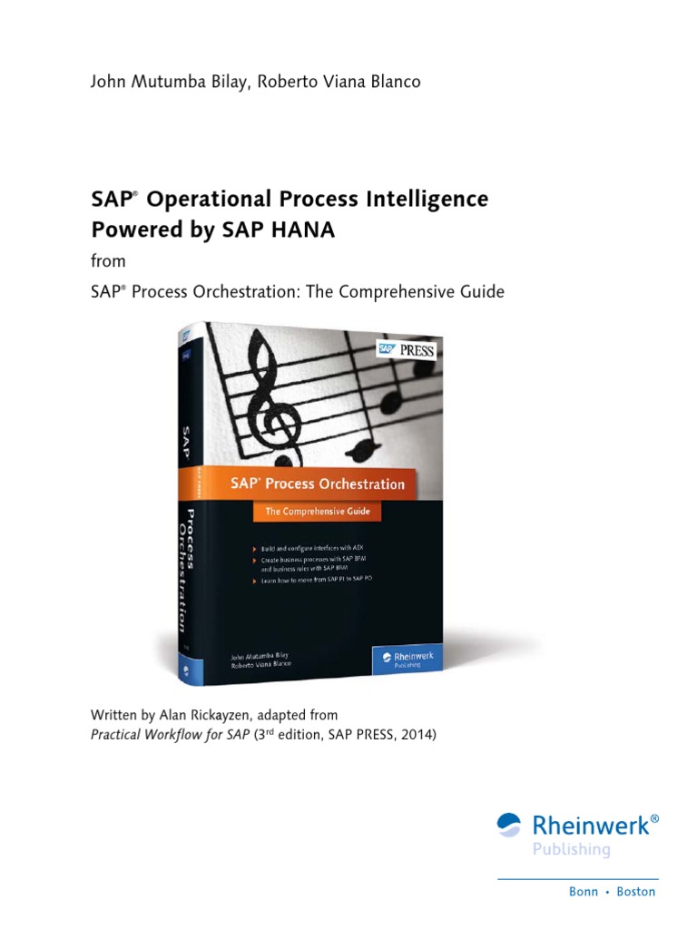Bilay John Blanco Roberto Sap Process Orchestration The Comprehensive Guide Pdf