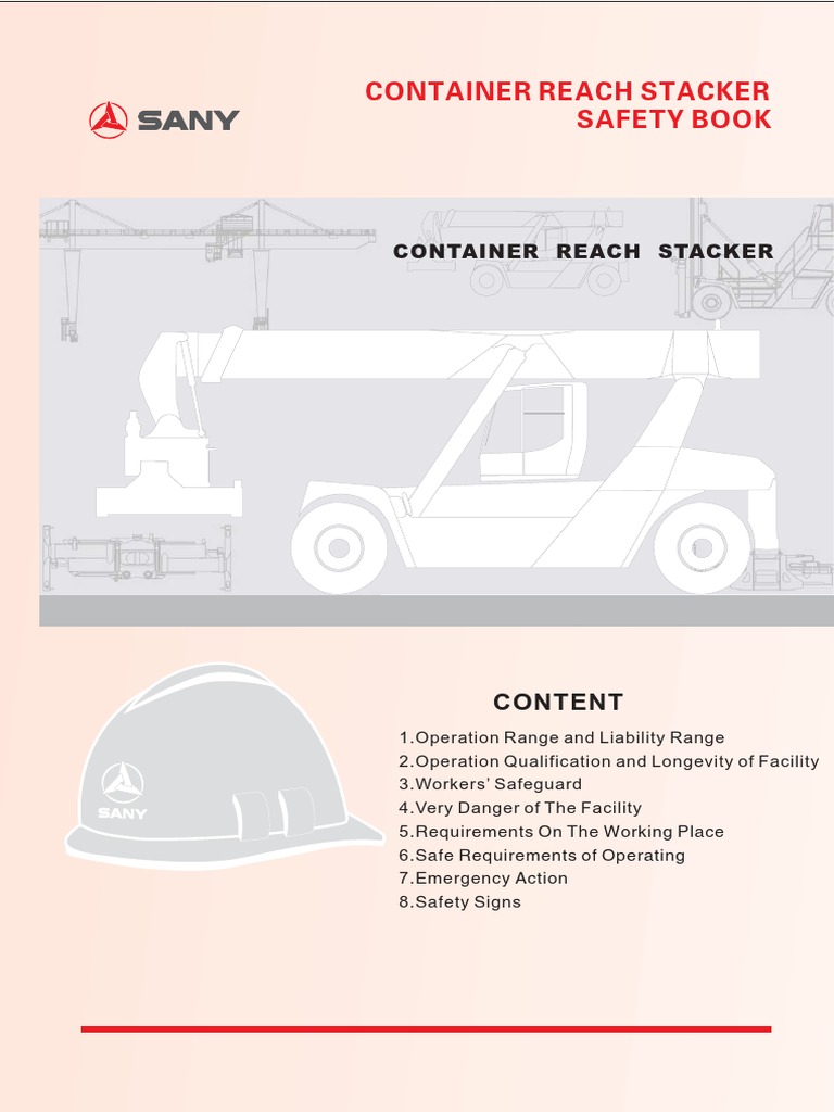 Container Reach Stacker Safety Book | PDF | Fires | Safety
