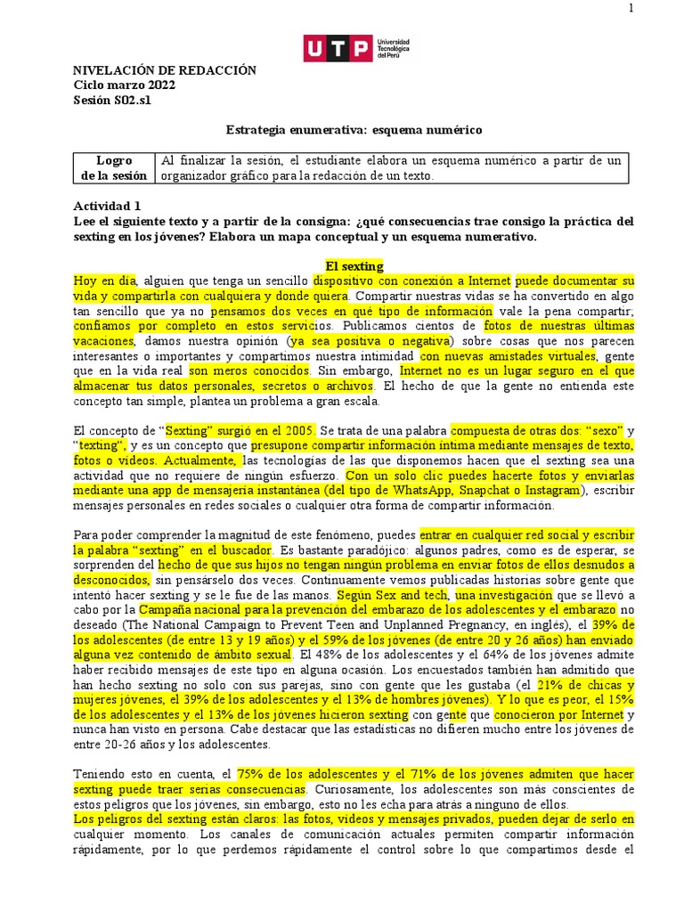 S02.s1 - Resolver Ejercicios - Esquema Numérico - Marzo 2022 | PDF