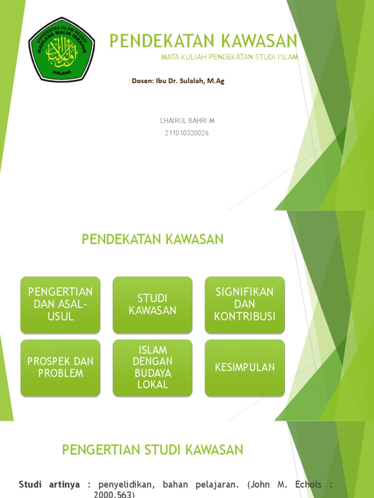 Pendekatan Kawasan (Chairul Bahri M) | PDF | Ilmu Sosial | Sejarah
