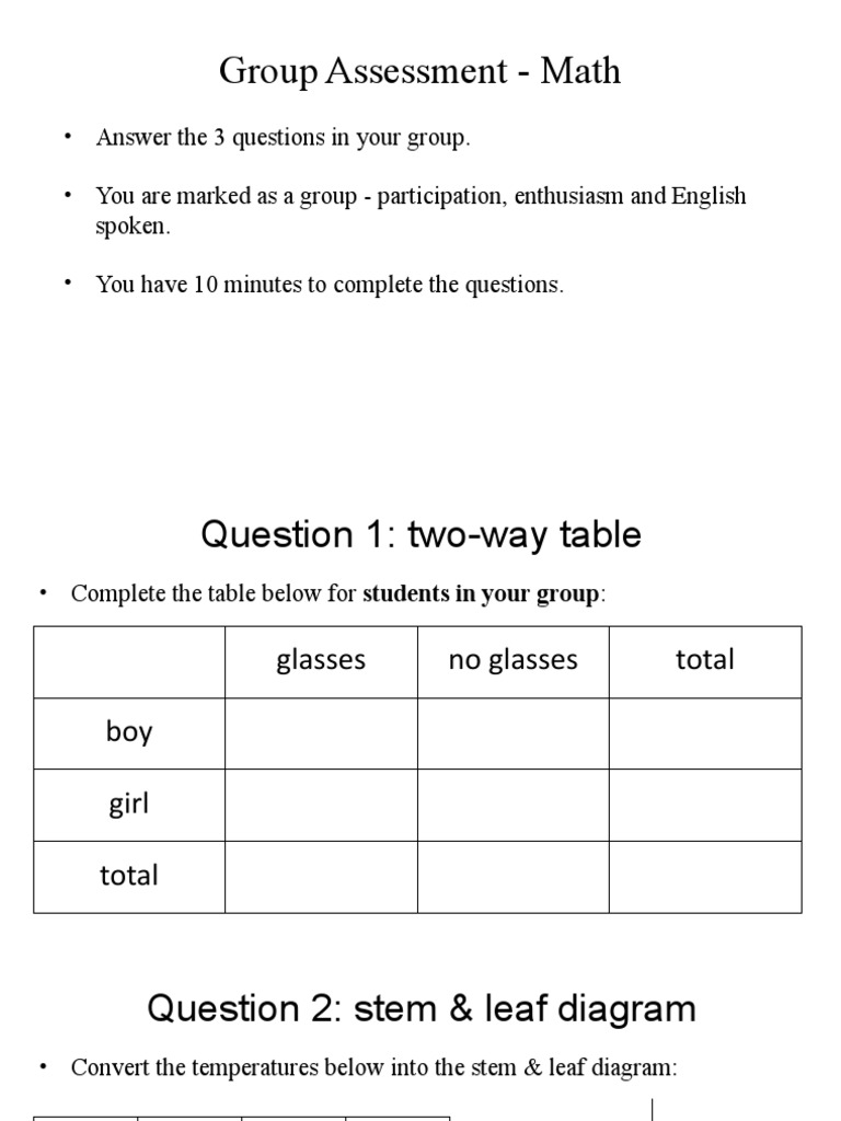 G9 Math Assessment - STUDENT | PDF | Teaching Methods & Materials