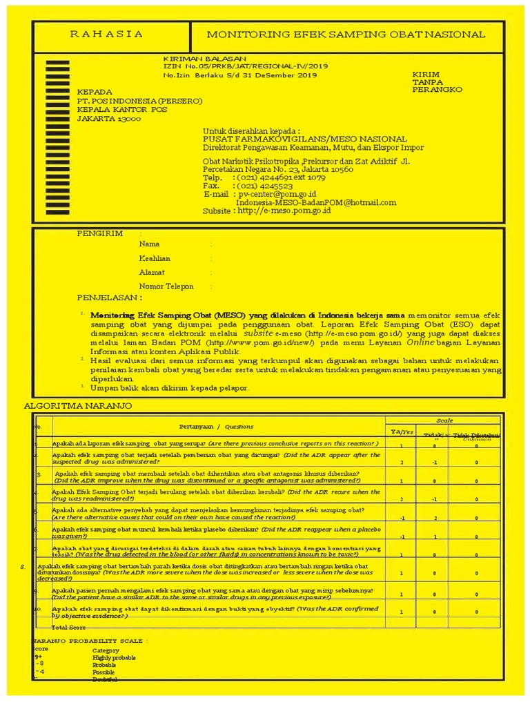 Formulir Meso Algoritma | PDF