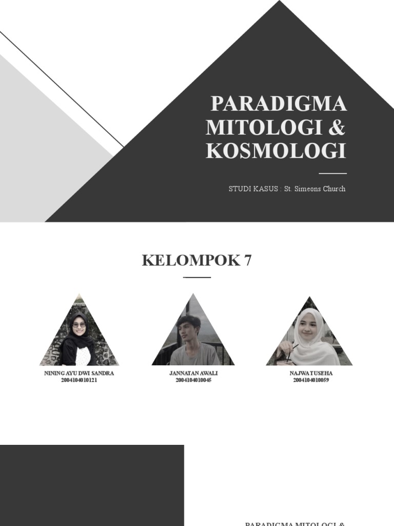 Paradigma Mitologi Dan Kosmologi - Kelompok 7 | PDF