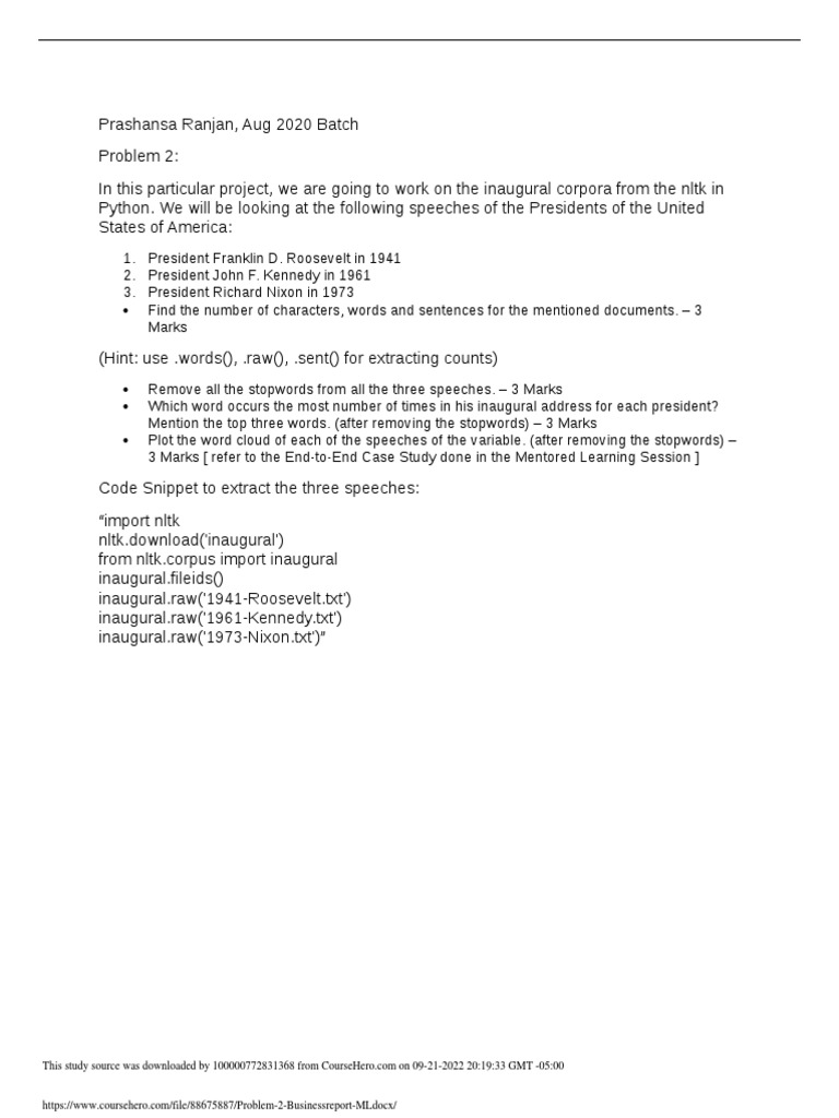 Problem 2 Businessreport ML | PDF | Computing