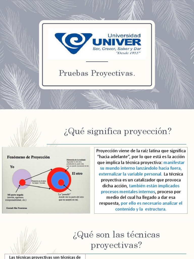 Pruebas Proyectivas | PDF | Sicología | Percepción