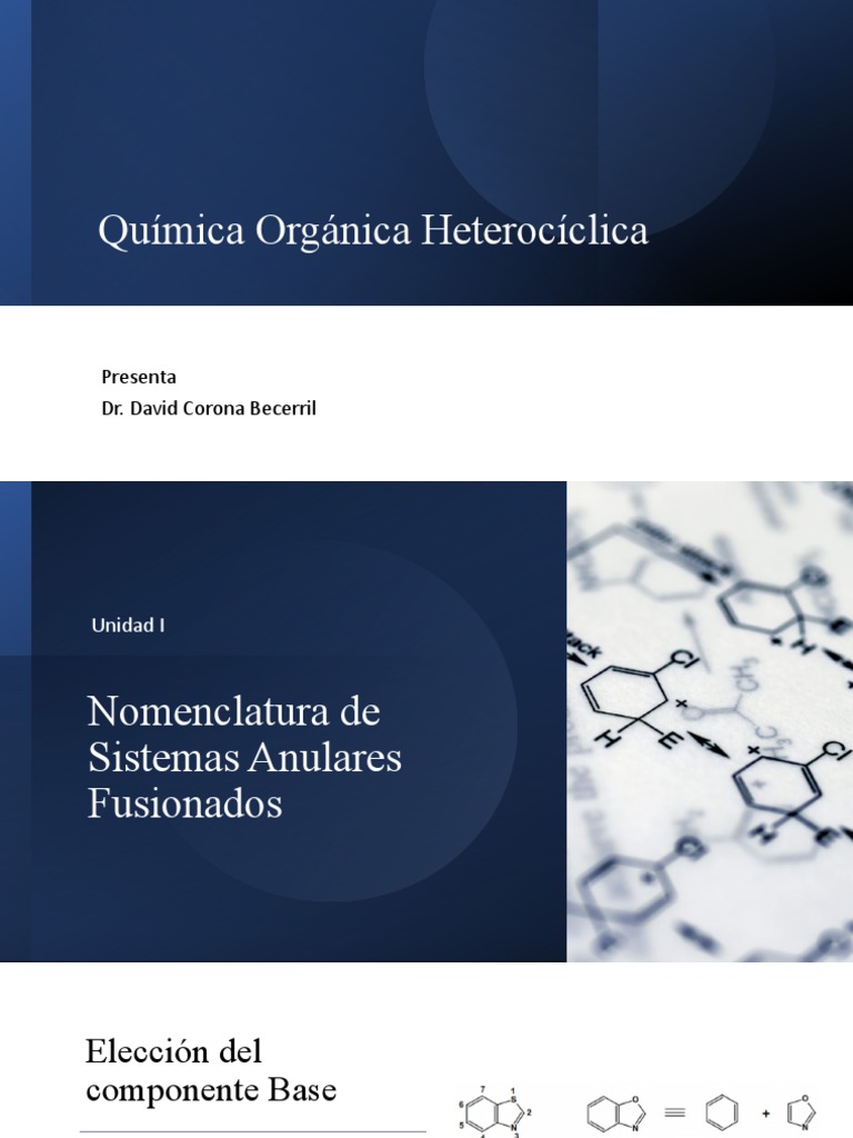 Nomenclatura de Heterociclos Fusionados | PDF | Compuestos orgánicos ...