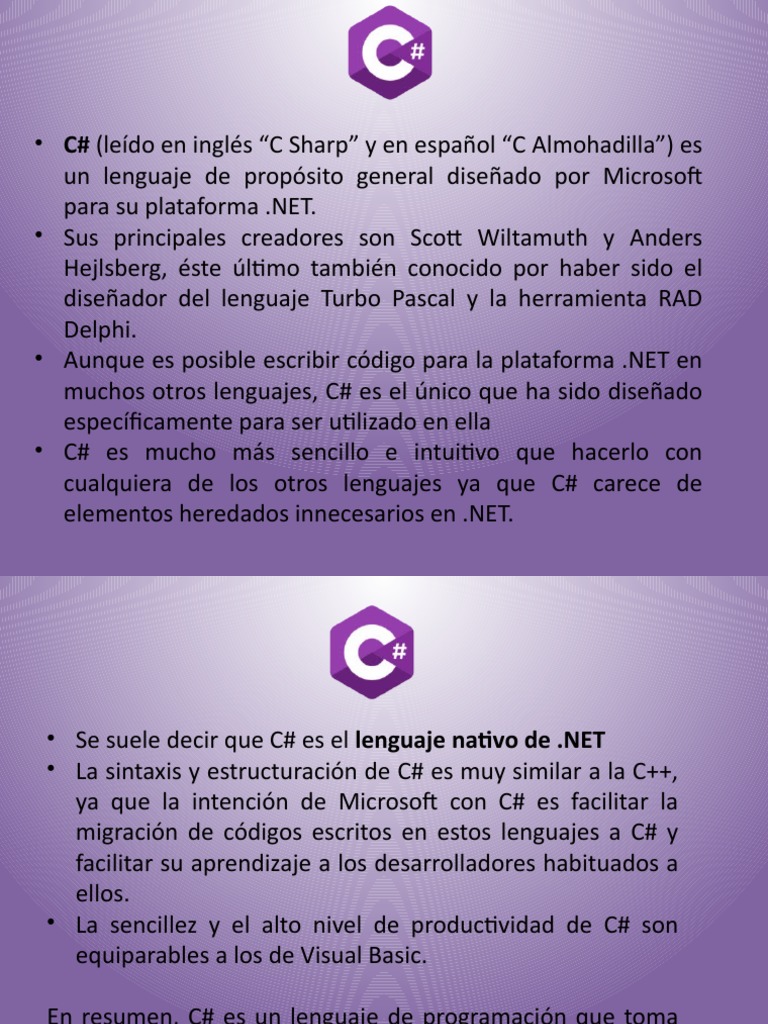 Introduccion Al C | PDF | C Sharp (lenguaje de programación) | Objeto (informática)
