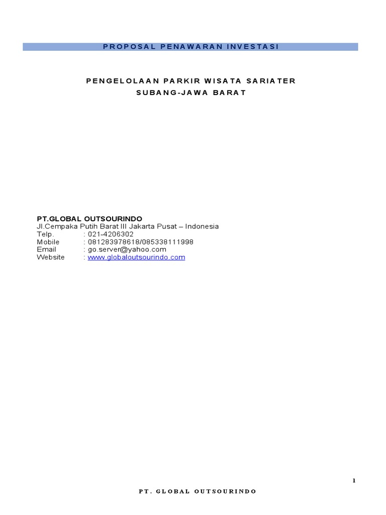 Profosal Investasi | PDF | Pengelolaan Keuangan & Uang
