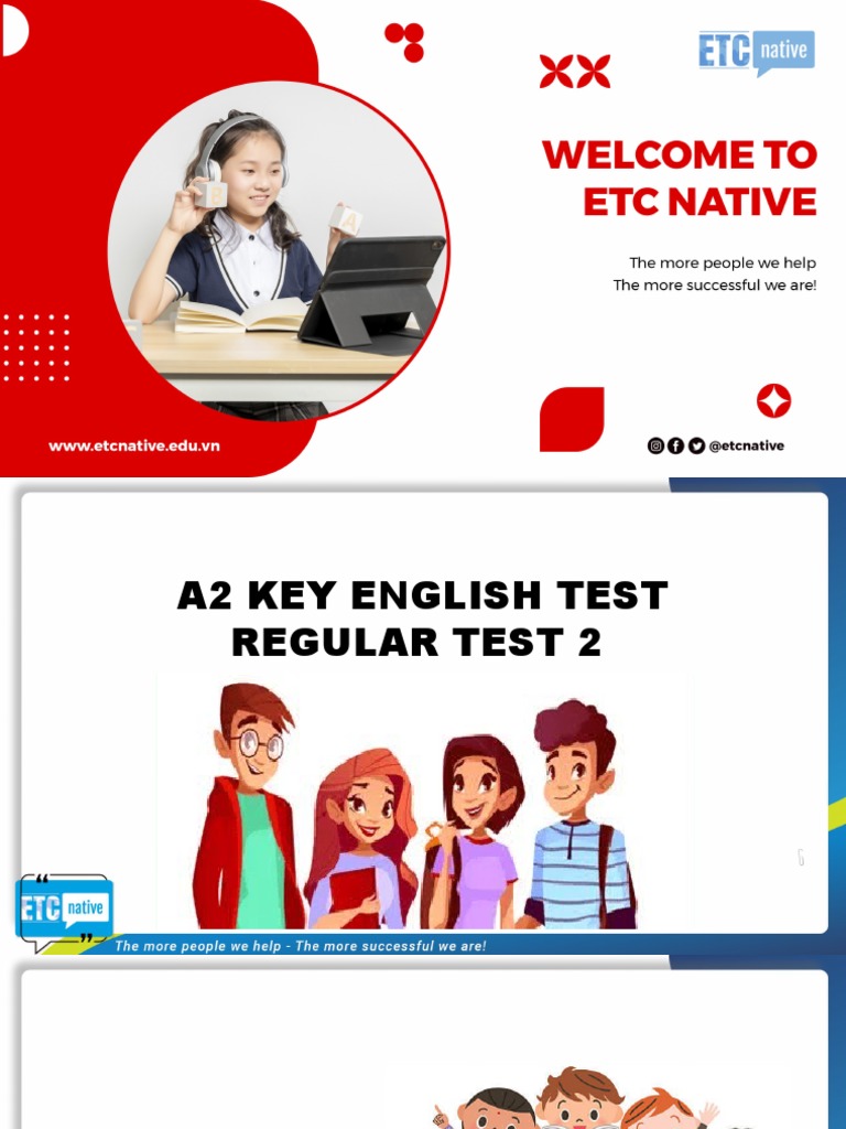 Regular Test (A2 KET Trainer 1 - Test 4) | PDF