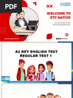 Cambridge A2 KEY Practice Tests | PDF