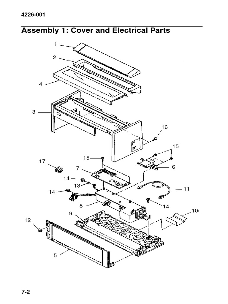Exploded View Diagrams and Part Lists for Printer Assembly Components ...