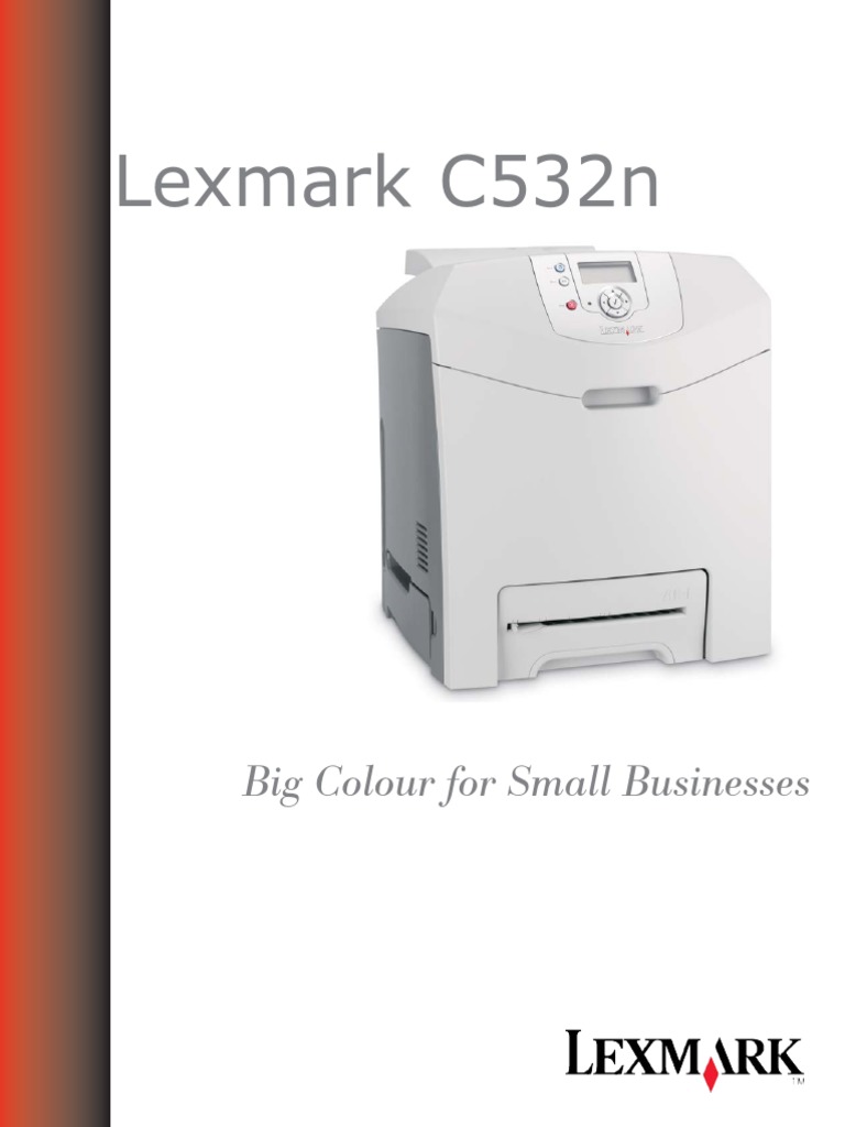 Lexmark Color c532 Datasheet | PDF | Software | Computing