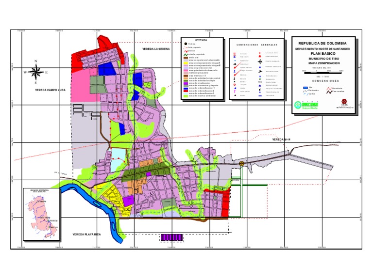 Mapa de Barrios y Veredas de Tibú | PDF