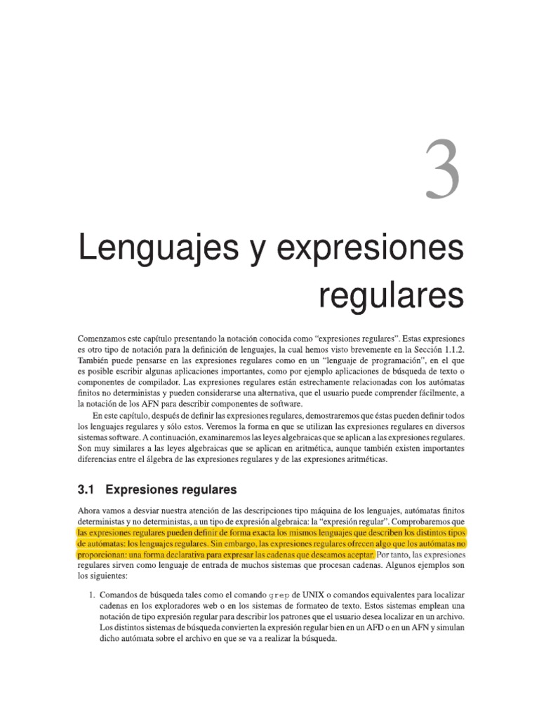 Expresiones Regulares | PDF