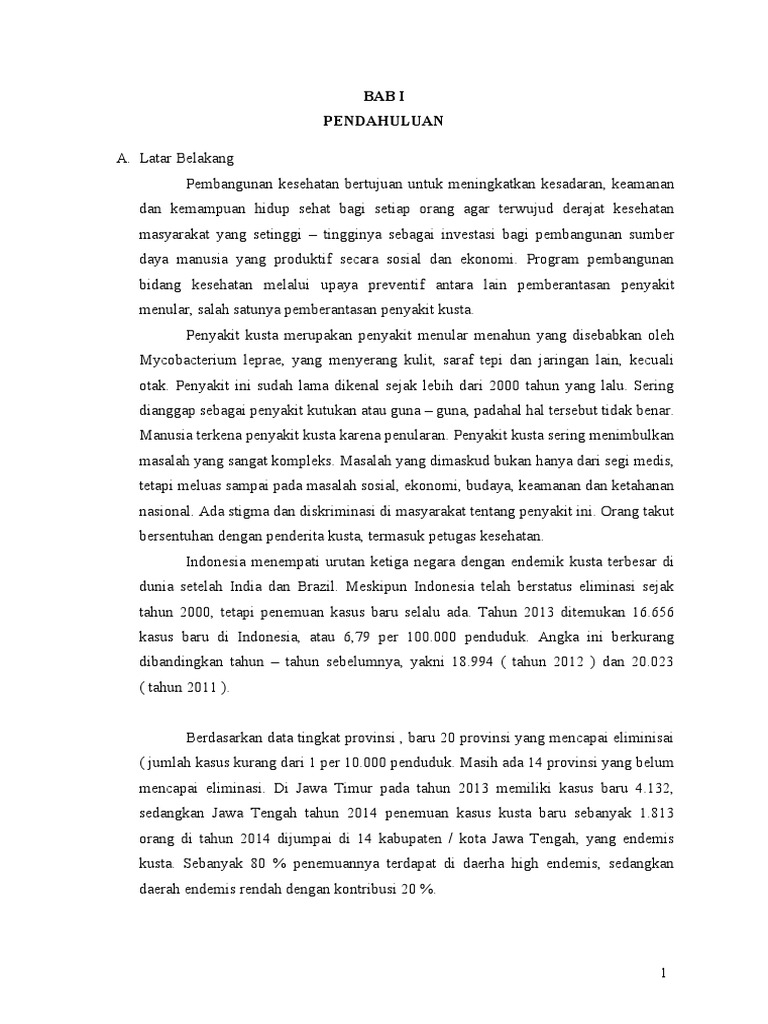 Pedoman Pelayanan Kusta | PDF