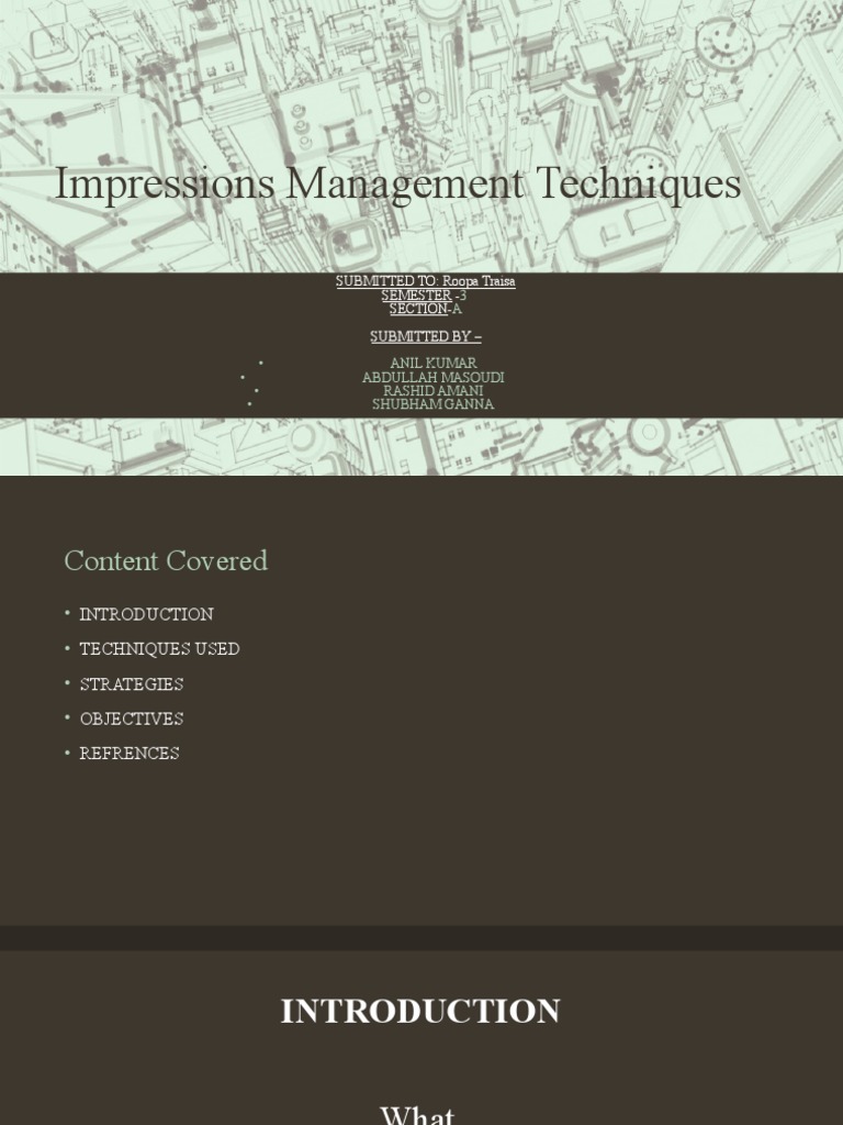 Mastering Impression Management: Strategies and Techniques for ...