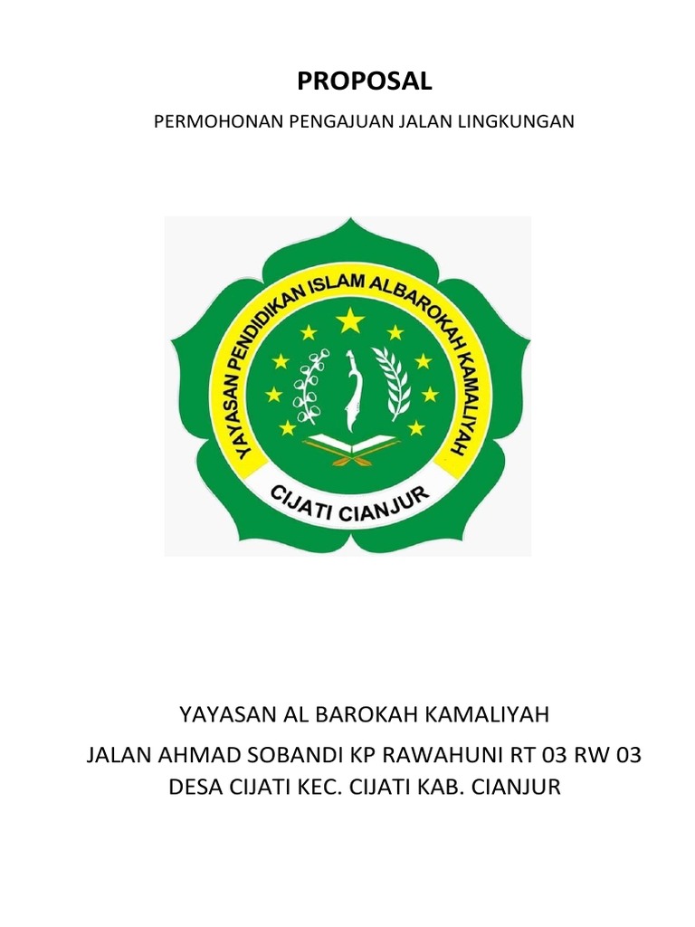 Proposal Bantuan Jalan Desa | PDF