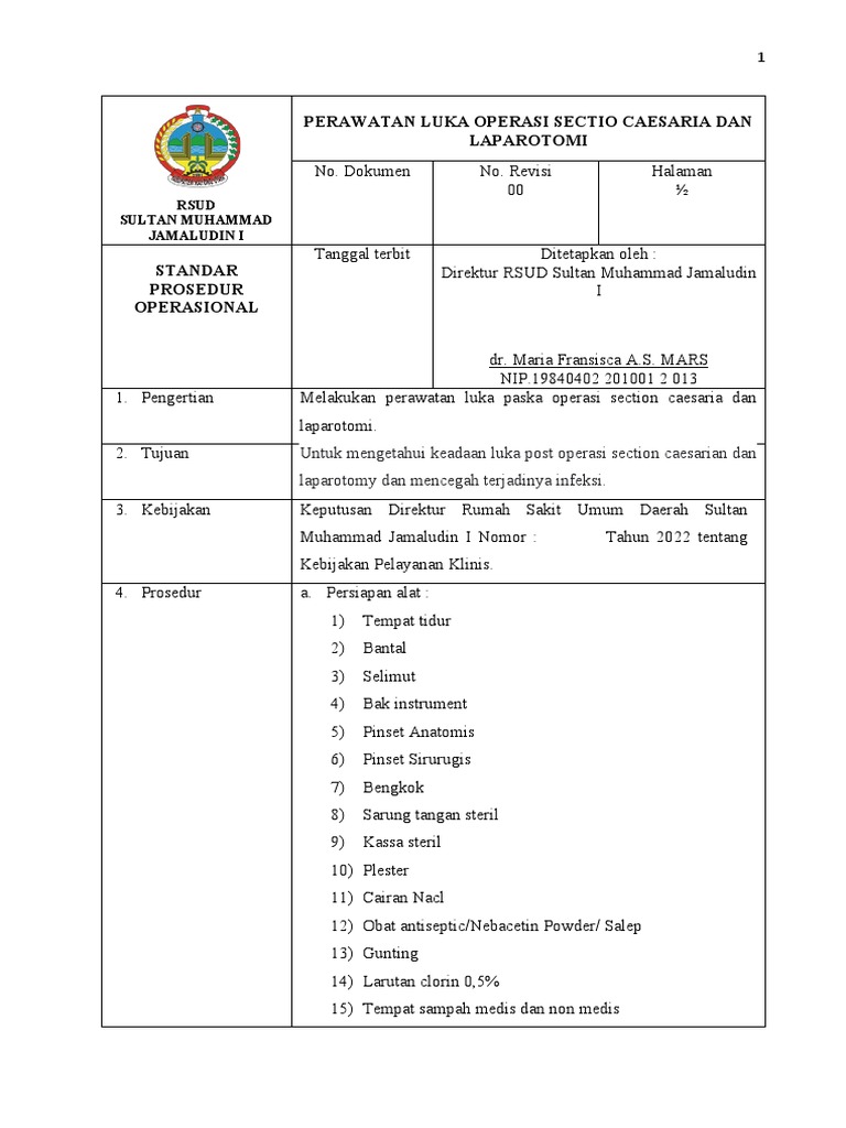 Perawatan Luka Operasi SC Dan Laparotomi | PDF | Pengembangan Diri ...