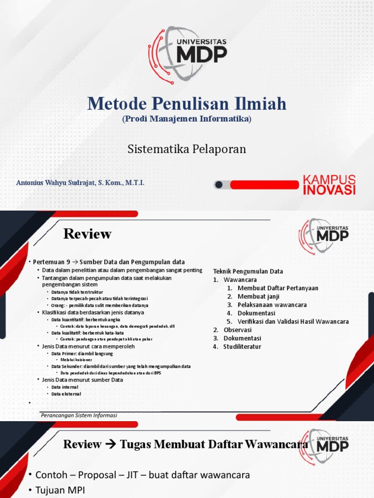 P11 - Sistematika Pelaporan | PDF