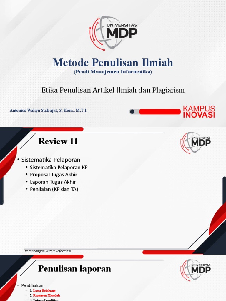 P12 - Etika Penulisan Artikel Ilmiah Dan Plagiarism | PDF