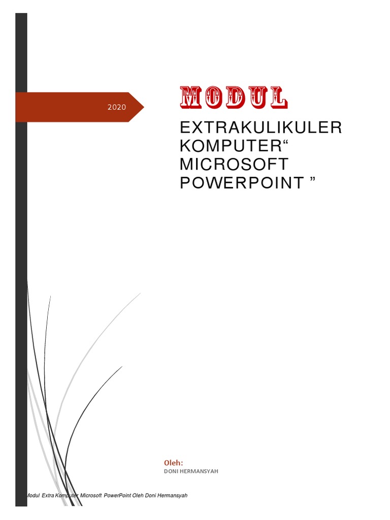 Modul PowerPoint untuk Pelajar | PDF | Komputer